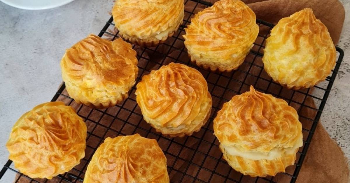 Resep Soes original isi vla durian oleh Yuna - Cookpad