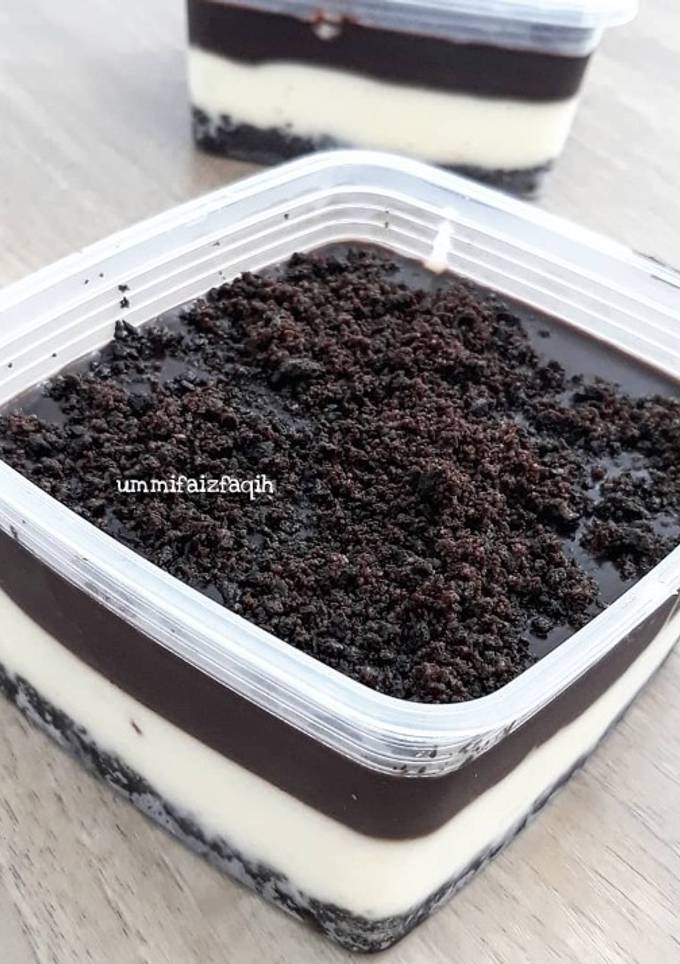 Resep Dessert Box Coklat Oreo (no oven, no mixer) oleh Laily Agustien (Ummifaizfaqih) - Cookpad