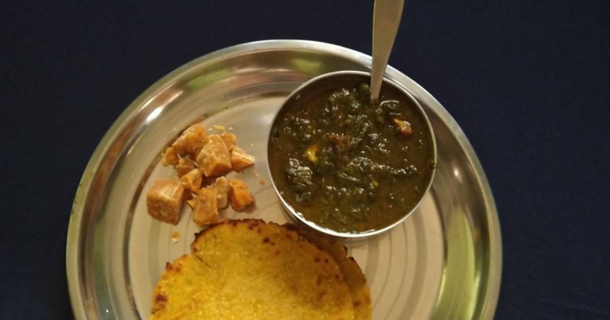 Makki ki roti palak paneer Recipe by vibs - Cookpad
