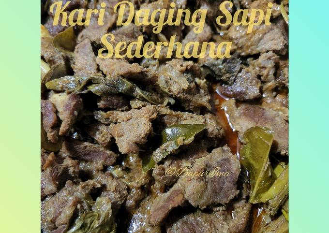 Resep Kari Daging Sapi Sederhana oleh Dapur Ima - Cookpad