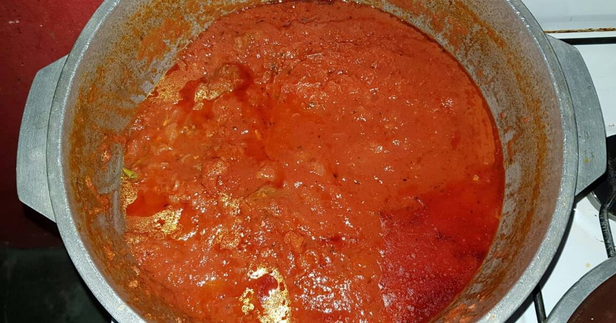 Salsa de tomate (tuco) Receta de Gise Di Cicca- Cookpad