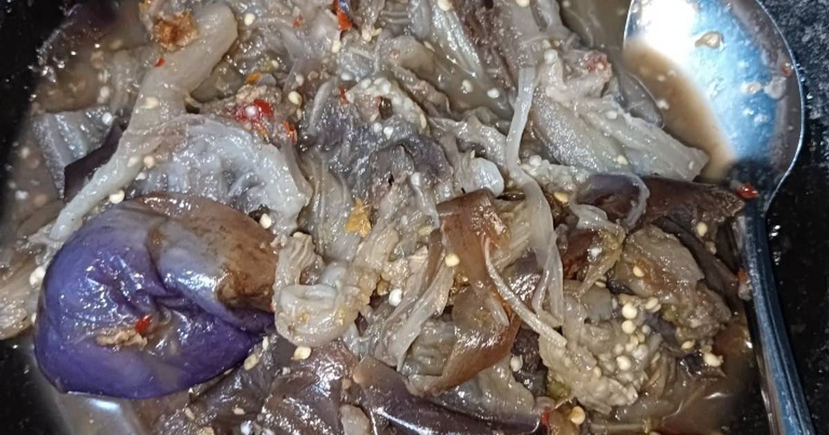 Resep Cobek terong ungu rebus khas sunda😊 oleh Aurelya Putri - Cookpad