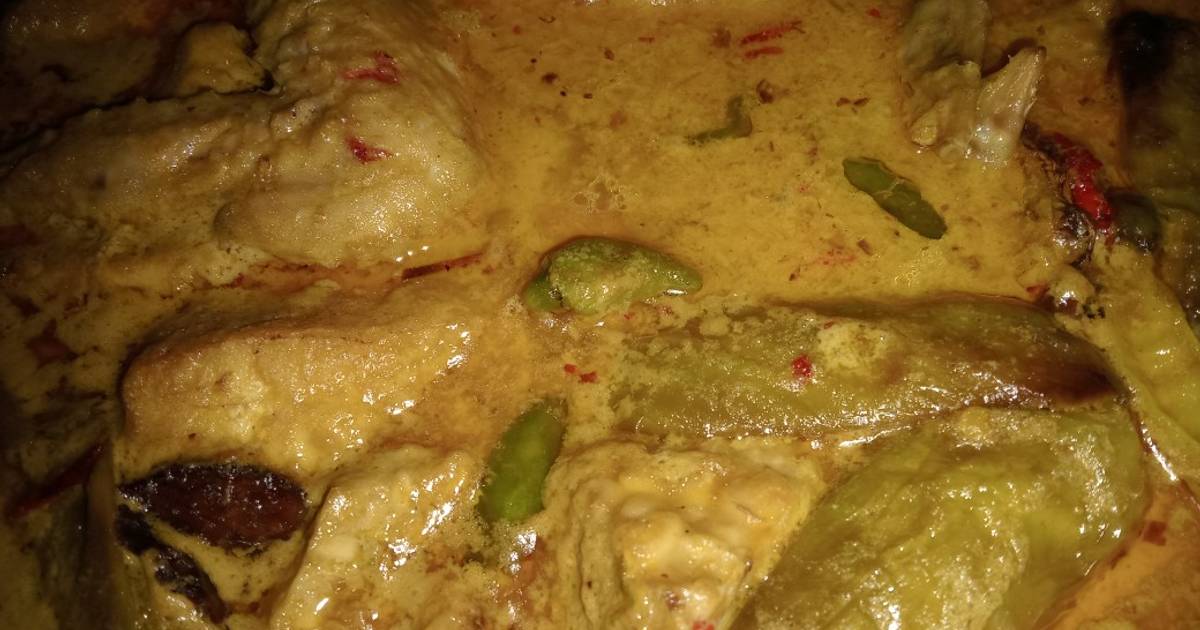 Resep Lodeh ayam tempe terong oleh Indah Verjayanti - Cookpad