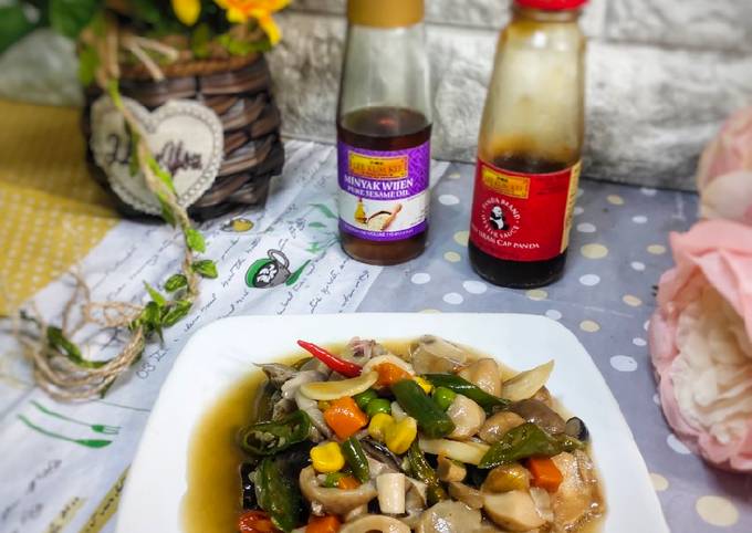 Resep Tumis Jamur Merang Vegetable Mix oleh Rahimi Castleville - Cookpad