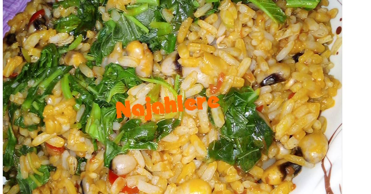 Palm oil jollof rice and beans Recipe by Najahlere's Cake nd Chop's 💞 ...