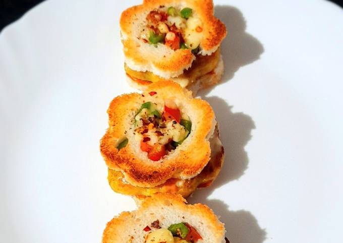 Tandoori Mayo Cheese Discs Recipe by Sanuber Ashrafi - Cookpad