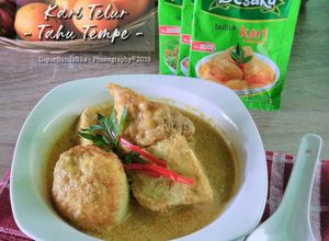 Resep tahu tempe telur bumbu kari rumahan enak dan mudah - Cookpad