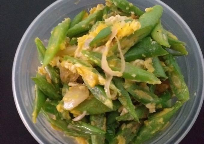 Resep Tumis buncis telur simpel oleh Widya Cookies - Cookpad