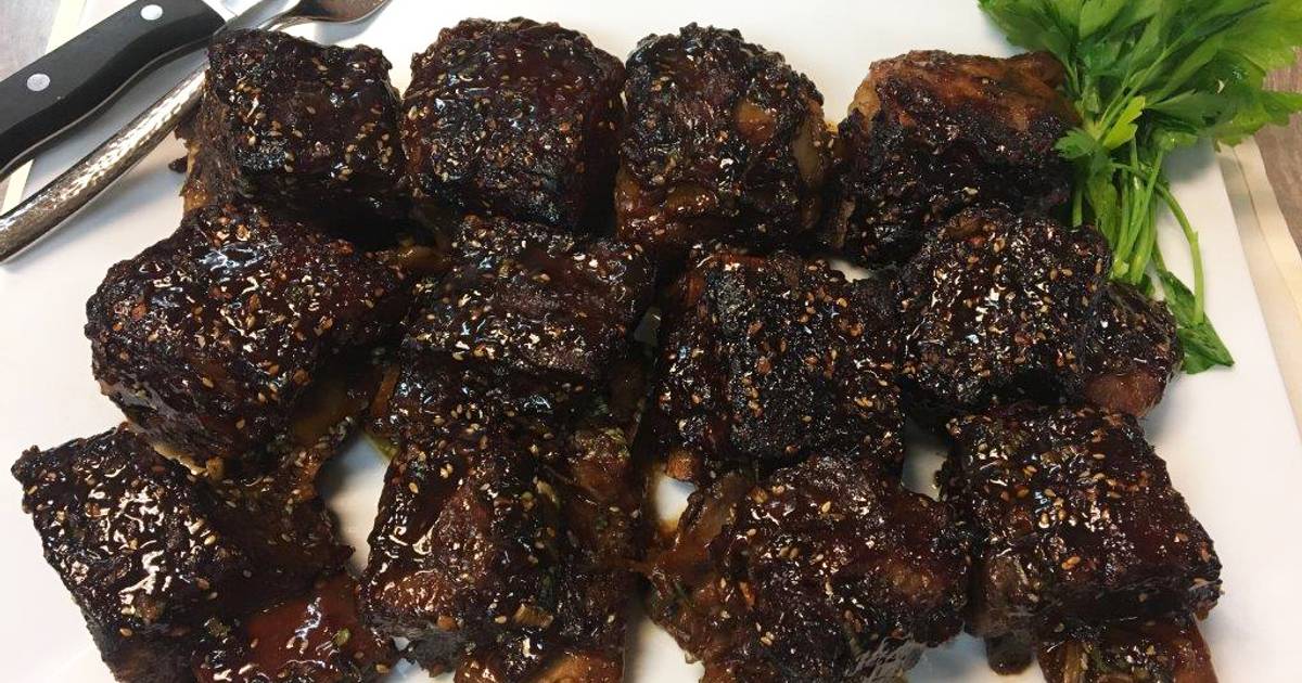 Grilled Wagyu Short Ribs with Korean BBQ Sauce Recipe by ...