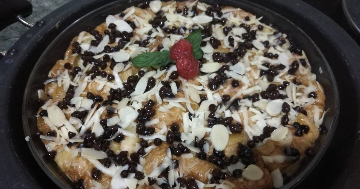 Resep Puding Roti Choco chips oleh Devi dr - Cookpad