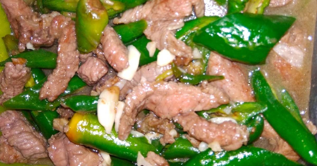 Resep Daging Cah Cabe Hijau oleh Iqbal Banoe - Cookpad