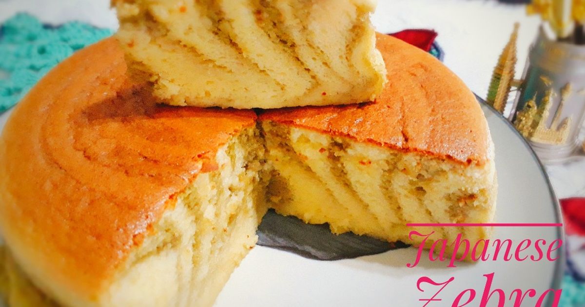 Resep Japanese Zebra Cheese Cake Gluten Free oleh Andika Shelly - Cookpad