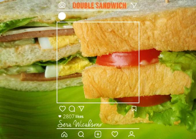 Resep Double Sandwich oleh Sera Wicaksono - Cookpad