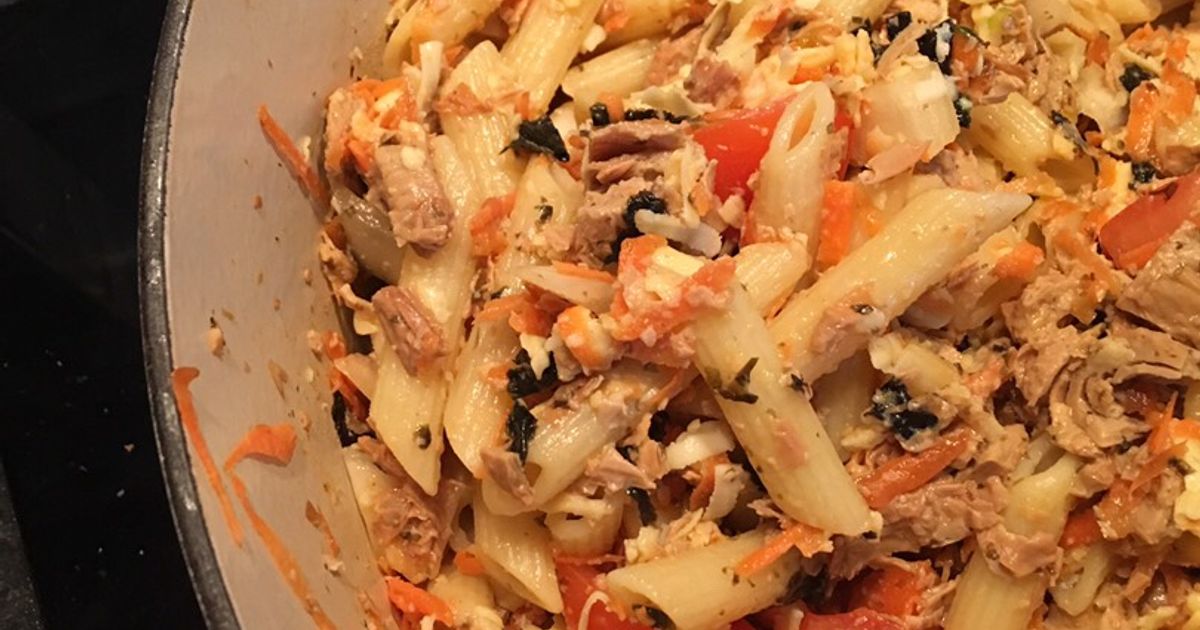 Vegan “Tuna” Pasta Salad Recipe by Jess Hawker Meadley - Cookpad