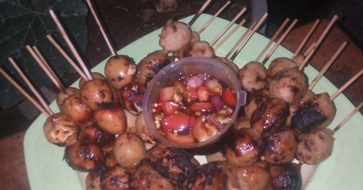 Resep Bbq Ala Bejo, Sate Pentol Sate Baceman Telur Puyuh Tempe D Bakar ...