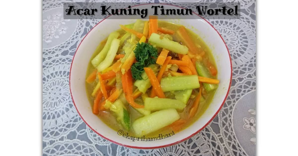 Resep Acar Kuning Timun Wortel oleh eka prihamdhani - Cookpad