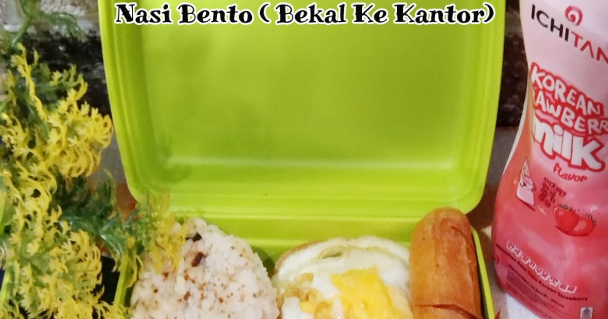 Resep Nasi Bento (Bekal Ke Kantor) oleh Lanjarsih/Mama Fifian ( MasakanRumahan) - Cookpad