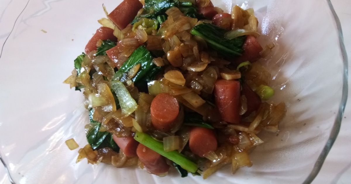 Resep Tumis Sosis Sawi Phok Coy Bombay (Ala Anak Kos) oleh Masakan Anak ...