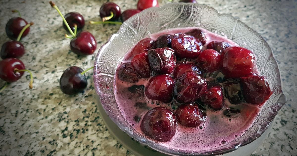 Cerezas Confitadas Receta de Montse Casellas - Trasteamos en mi Cocina?