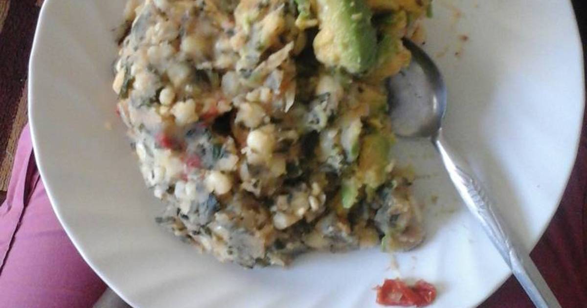 Mashed maize and potatoes Recipe by chepkemoi lans - Cookpad