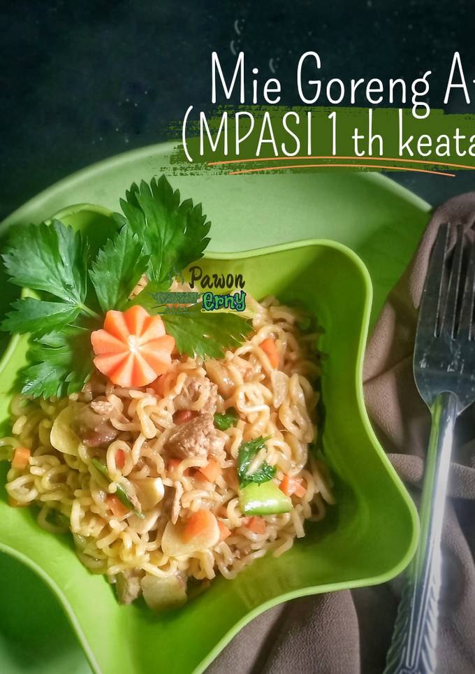 Resep Mie Goreng Ati (MPASI 1 th keatas) oleh Erny Sulistyowati (Pawon Erny) - Cookpad