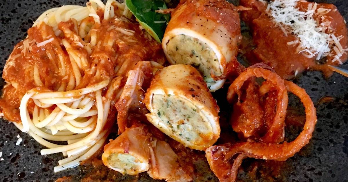 Resep Cumi Isi Udang Saus Tomat oleh Niken Damayanti - Cookpad