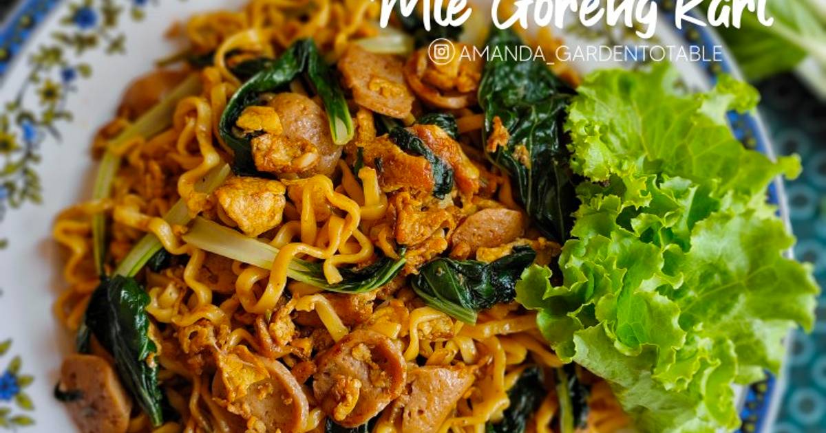Resep Mie Goreng Kari oleh Amanda Garden To Table - Cookpad