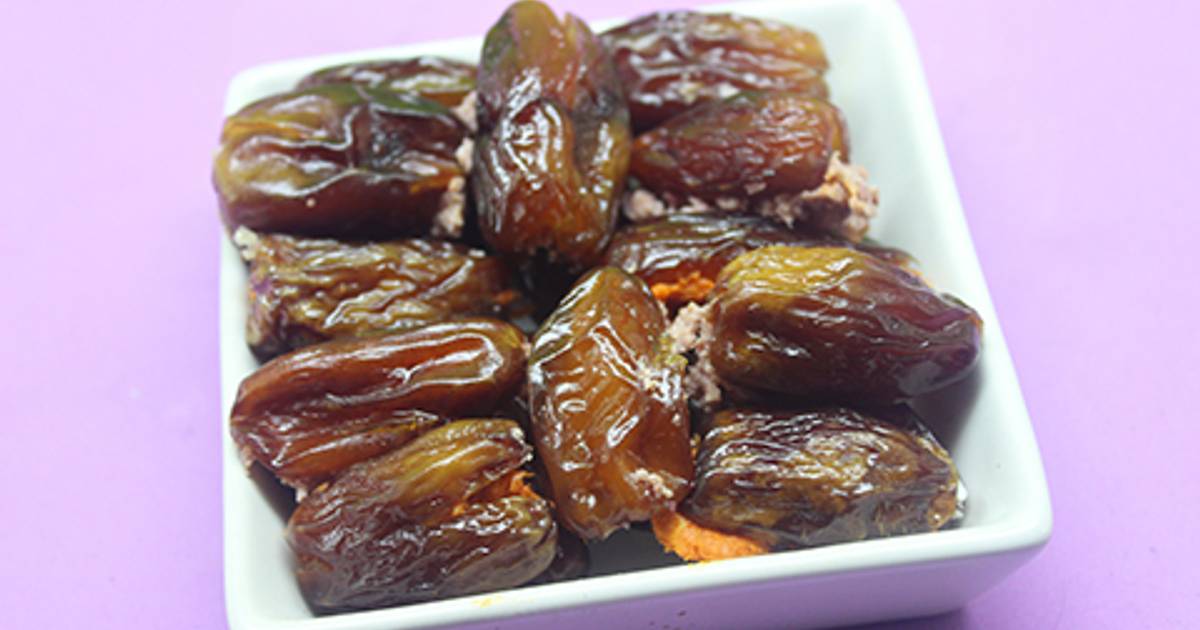 Dátiles rellenos, tres sabores Receta de jorbasmar- Cookpad
