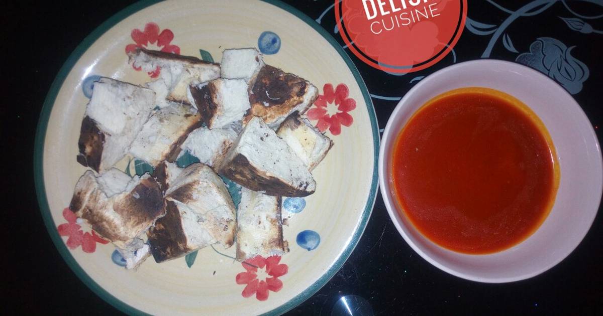 Roasted yam and palm oil Recipe by Andrea💛(Delish Cuisine) - Cookpad