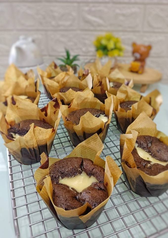 Resep DOUBLE CHOCOLATE CHEESECAKE MUFFIN (Ala Starbuck) oleh Yenny ...