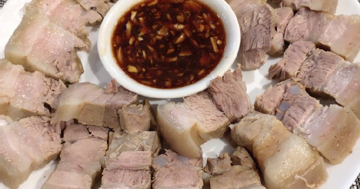 Boiled Pork Belly Recipe By Emie Cookpad
