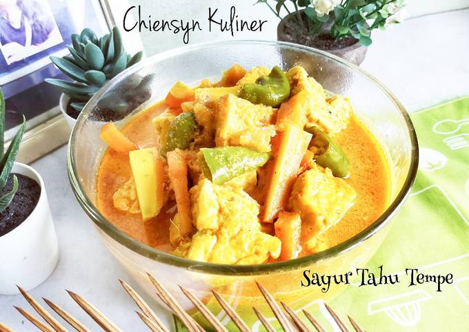 Resep Sayur Tahu Tempe oleh Chiensyn Kuliner - Cookpad