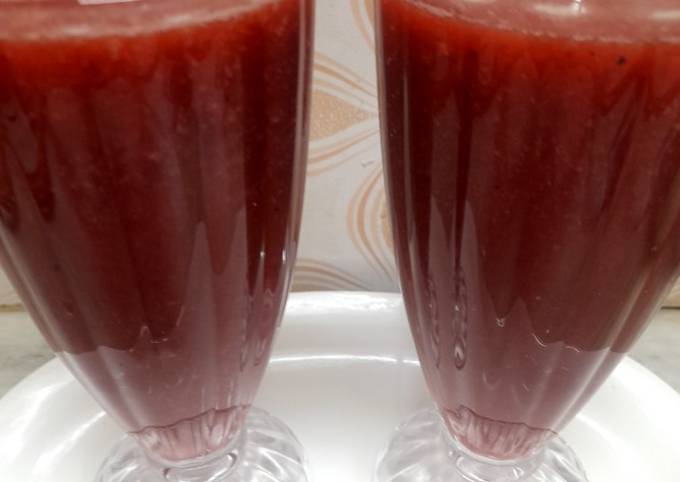 Mixed fruit Juice🤩 Recipe by Falgooni Mangrola - Cookpad