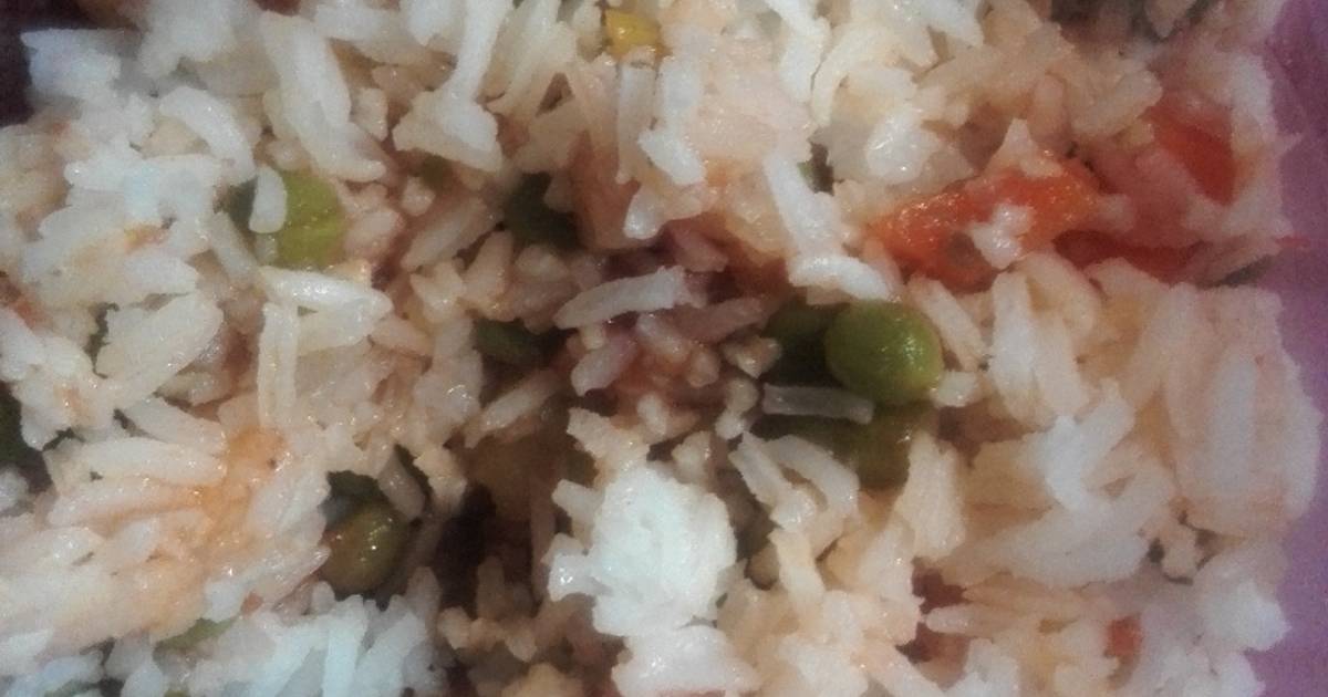 Stewed peas Served with Rice Recipe by Philip A - Cookpad