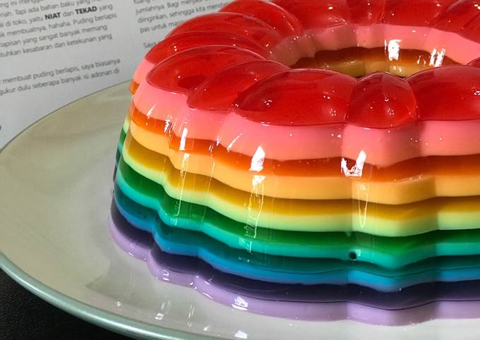 Resep Puding Pelangi / Pudding Rainbow oleh Mom Orin - Cookpad