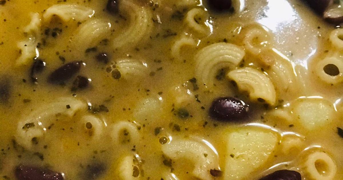 Guiso de fideos con poroto - 54 recetas caseras- Cookpad