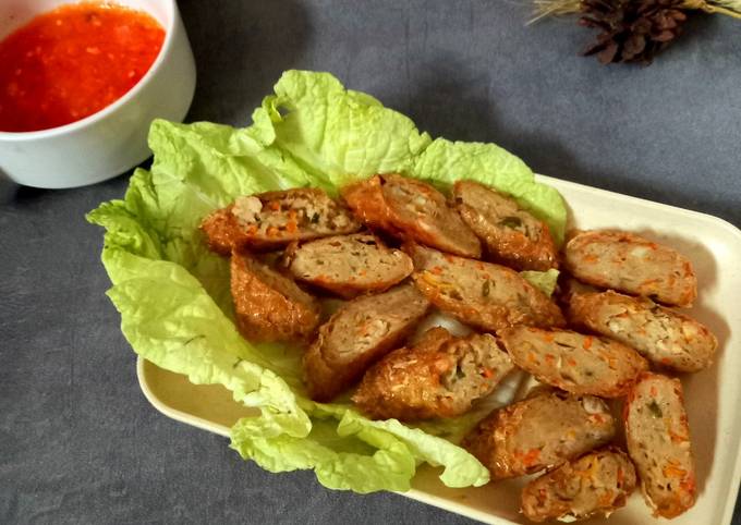 Resep Hekeng Ayam Udang Kulit Tahu & Sambal Dimsum oleh Gita Rahayu ...