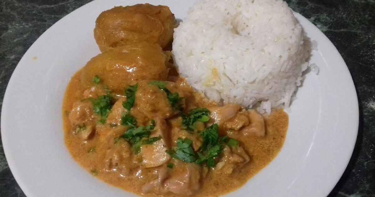 Pollo Al Maní Con Crema De Leche #22 Receta de Diana Cordero- Cookpad