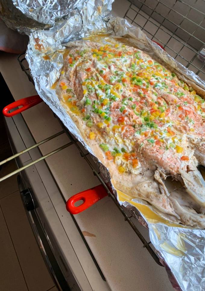 Braai’d Salmon Recipe by Khets - Cookpad