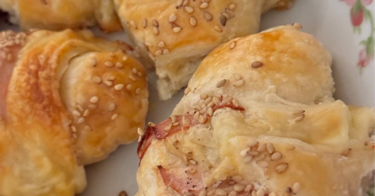 Croissant misto com cream cheese e sésamo Receita por Cecilia Thibes ...