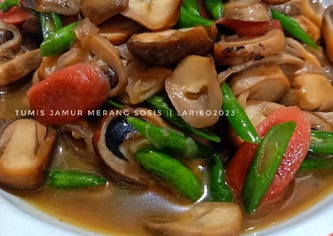 Resep Tumis Jamur Merang Sosis oleh Resintaw - Cookpad