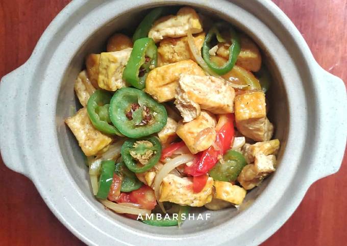 Resep Oseng Tahu Cabe Gendot oleh ambarshaf - Cookpad