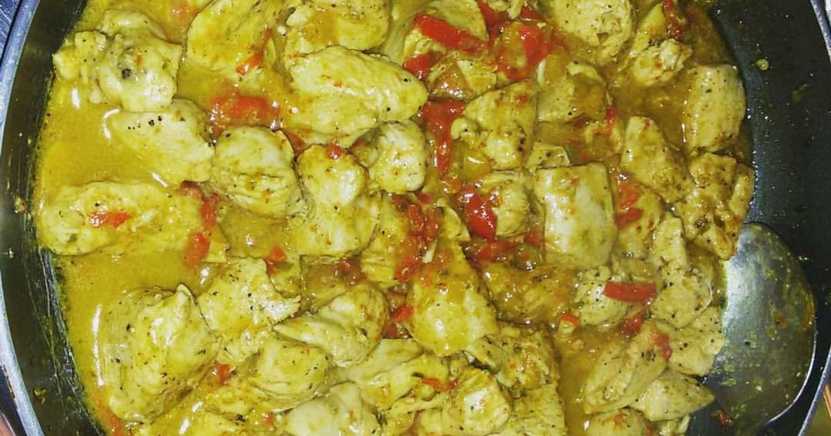 Κοτομπουκιές με σως μουστάρδας και πολύχρωμες πιπεριές Συνταγή από τον ...