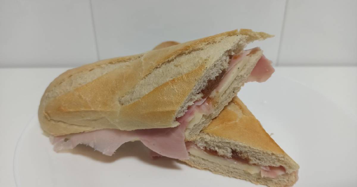 Bocadillo especial Receta de La cucharada de Pam- Cookpad