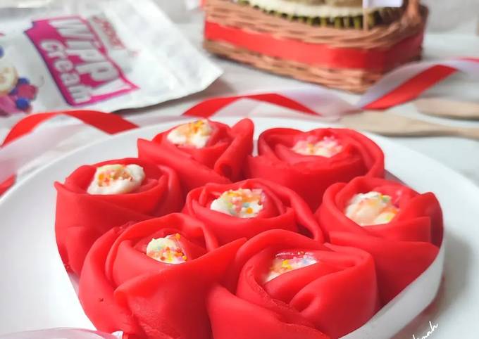 Resep 🇮🇩 PANCAKE DURIAN MAWAR🇮🇩 oleh Ummu Hanifah Muslimah - Cookpad