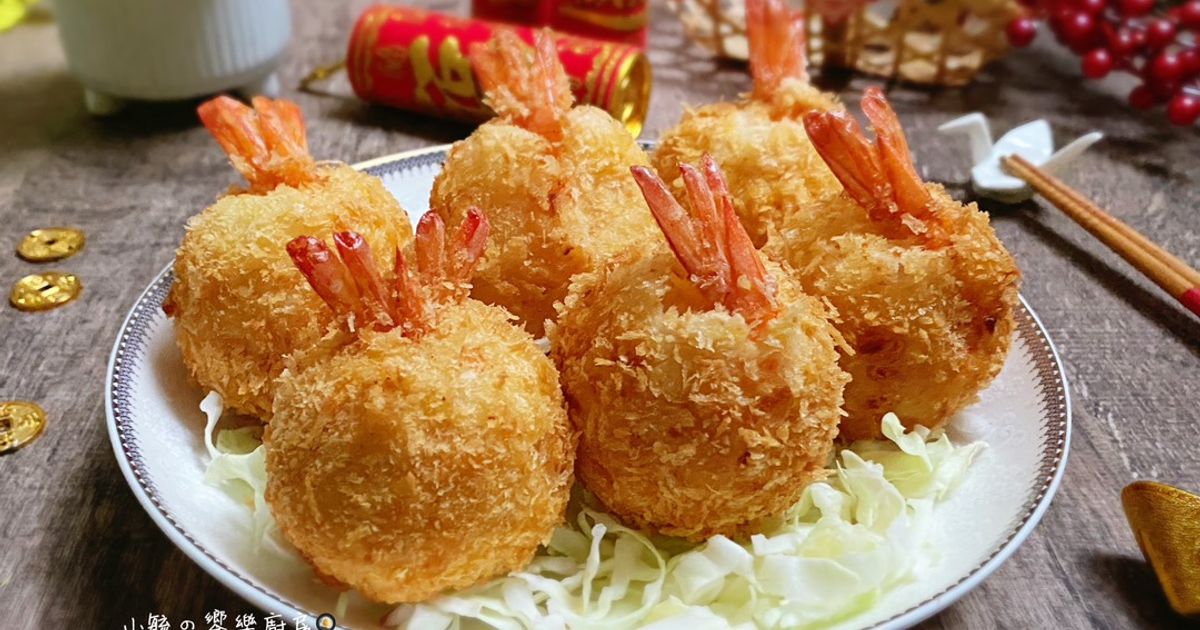 Phoenix Tail Shrimp Balls Recipe By 小毓の饗樂廚房