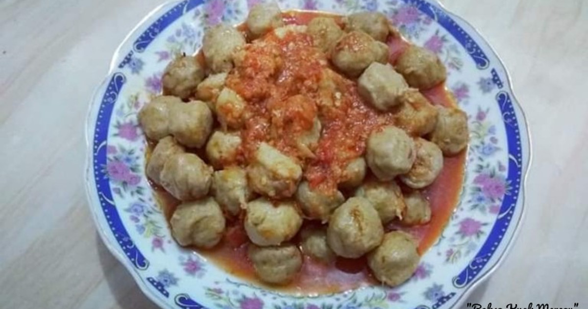 Resep Bakso Kuah Mercon oleh Irfi Salmiah - Cookpad