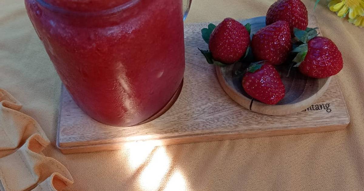 Resep 275) jus stroberi oleh Susan_Miniarti - Cookpad