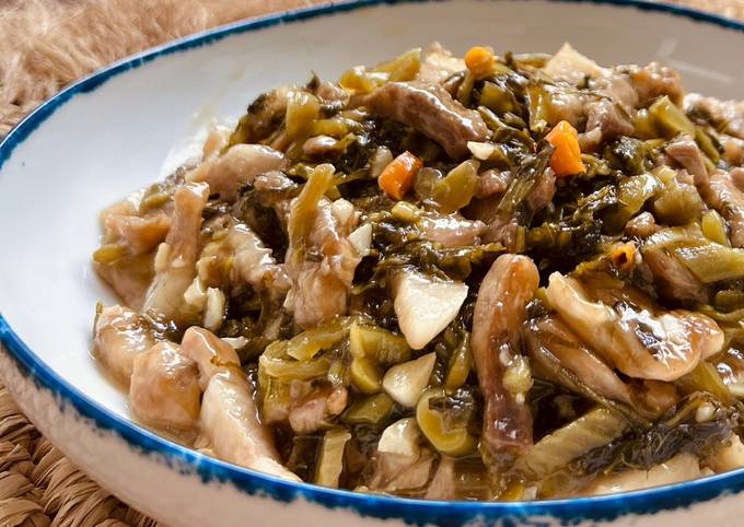 Resep Tumis Babi Sayur Asin oleh Heniwatisuma, ZaBel's mom - Cookpad