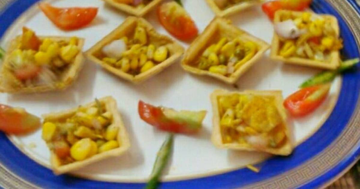 Corn Canapies Recipe by Geeta Khurana - Cookpad